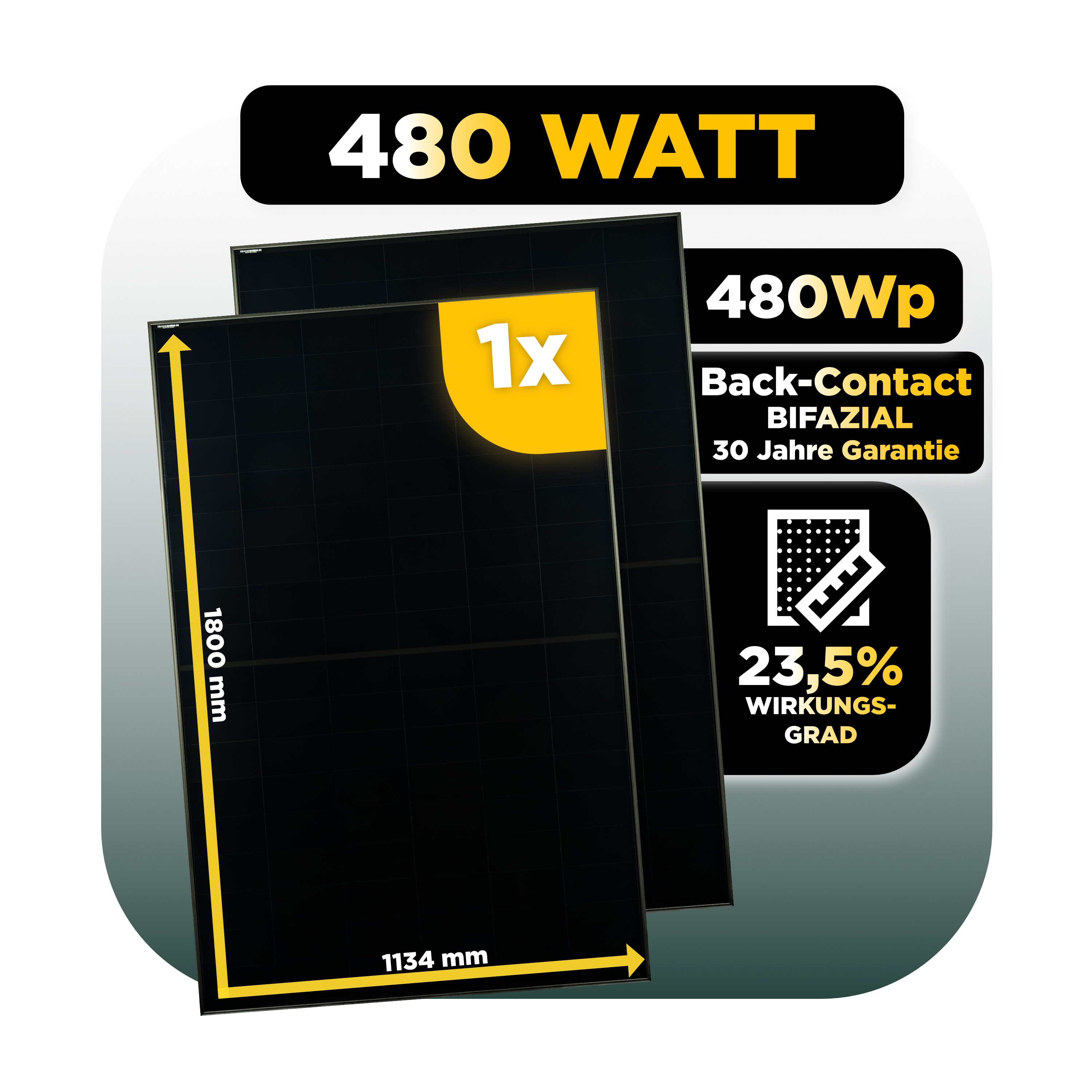 Balkonkraftwerk Set 480 Wp — SunEnergyXT Plus / 8,6 kWh / Solyco 480 Wp ...